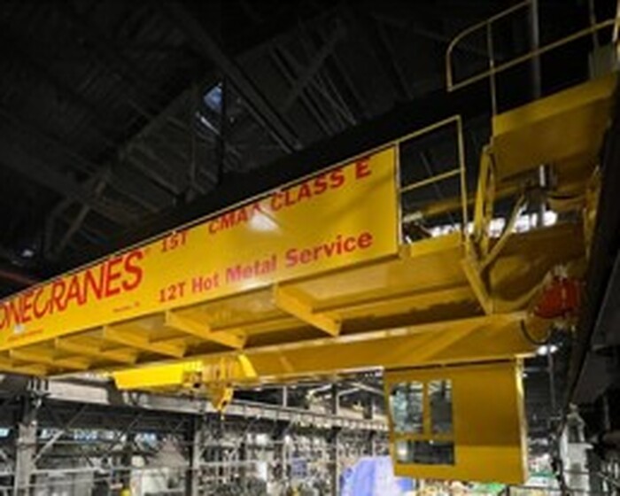McWane Ductile installs new 15 ton bridge frame crane - M&H Valve Company